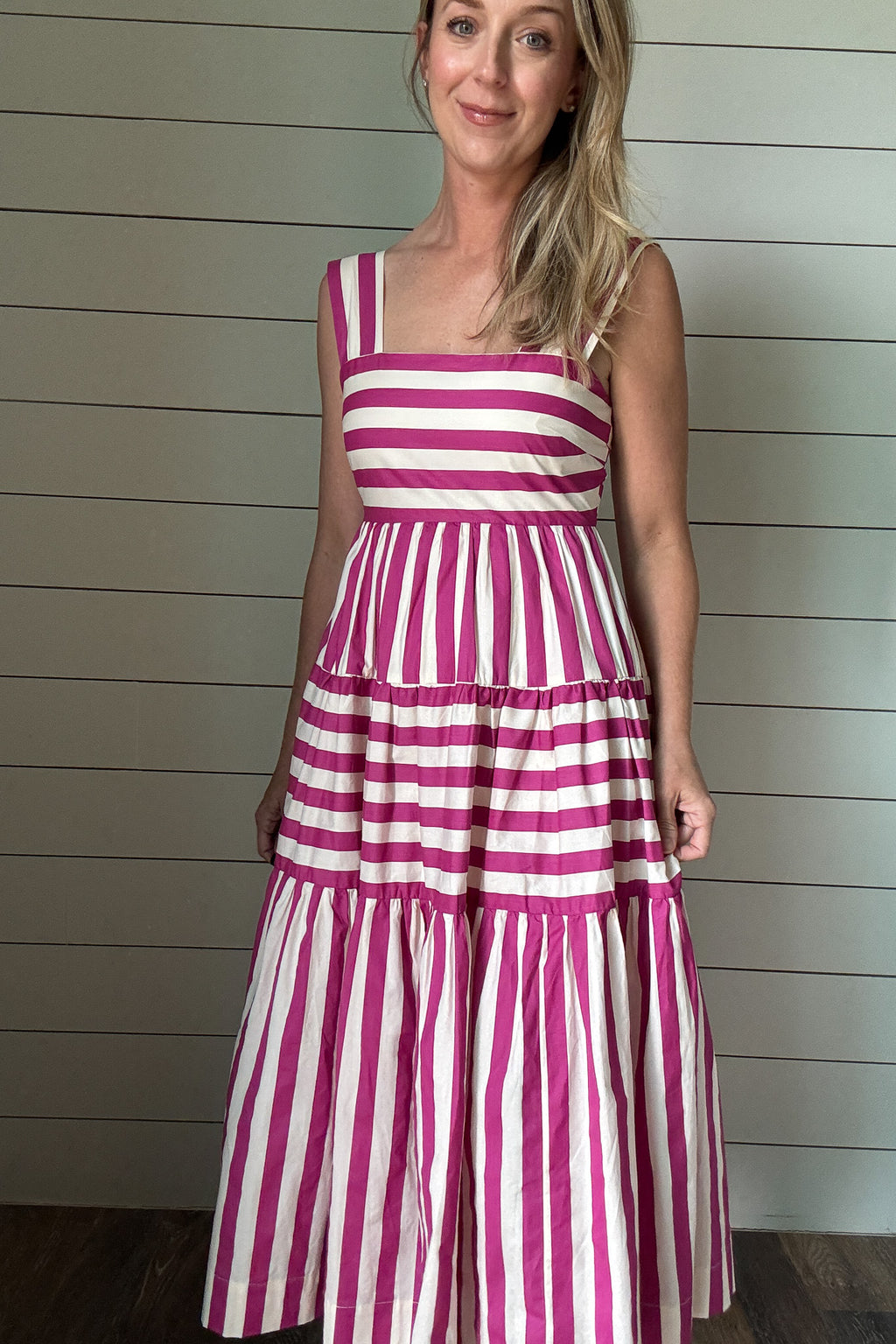 Pink Punch Striped Dress, 100% Cotton – Cotton & Cashmere